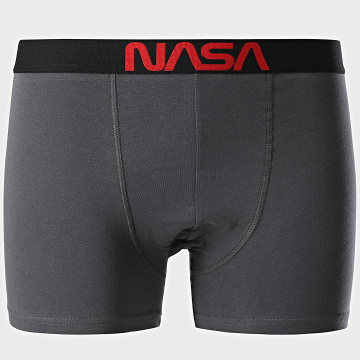 NASA - Boxer Basic Worm Gris Anthracite Noir - LaBoutiqueOfficielle.com