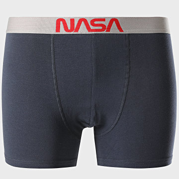 NASA - Boxer Basic Worm Bleu Marine Gris - Ryses