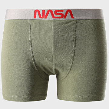 NASA - Boxer Basic Worm Vert Kaki Gris - Ryses