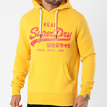 Superdry - Sweat Capuche VL Rising Sun M2010623A Jaune ...
