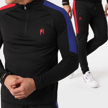 NI by Ninho - Ensemble De Survetement A Bandes Sniper Noir ...