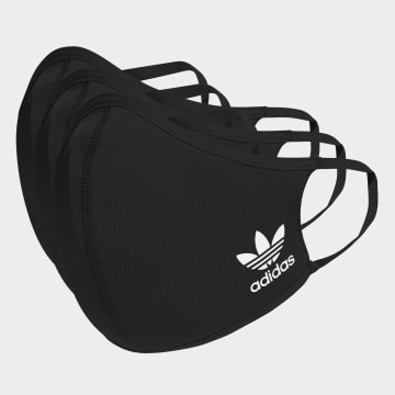Adidas Originals - Lot De 3 Masques Sanitaires HB7856 Noir ...