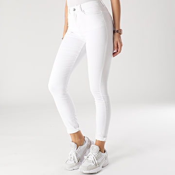 Only - Jean Skinny Femme Lara Life Blanc - LaBoutiqueOfficielle.com