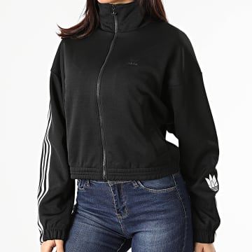 Adidas Originals - Veste Zippée Femme Track GN2875 Noir ...