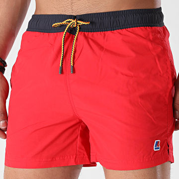 K-Way - Short De Bain K61181W Rouge - LaBoutiqueOfficielle.com