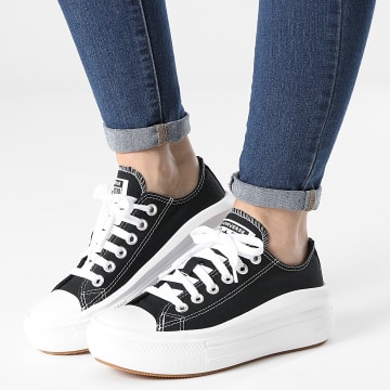 Converse - Baskets Femme All Stars Move Ox 570256 Black White ...