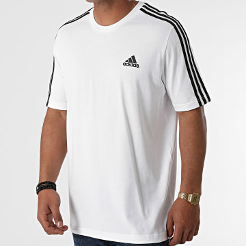 Adidas Sportswear - Tee Shirt A Bandes 3 Stripes GL3733 Blanc ...