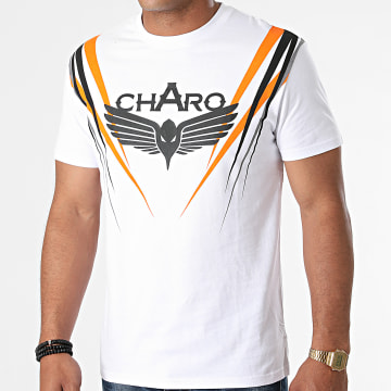 Charo - Tee Shirt Scratch WY-4768 Blanc - LaBoutiqueOfficielle.com
