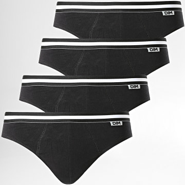 Dim - Lot De 4 Slips EcoDIM D6577 Noir - Ryses