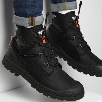 Palladium - Boots Pampa Travel Lite Waterproof 77238 Black Black - LaBoutiqueOfficielle.com