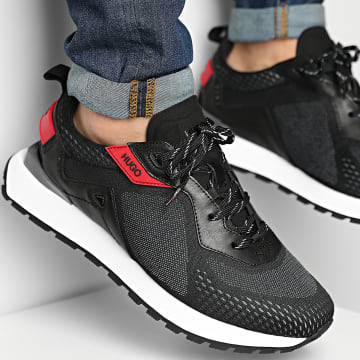 HUGO - Baskets Cubite Runner 50459155 Dark Grey - LaBoutiqueOfficielle.com