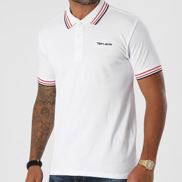 Teddy Smith - Polo Manches Courtes Pasian Blanc - LaBoutiqueOfficielle.com