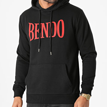 Bendo - Sweat Capuche Logo Noir Rouge - LaBoutiqueOfficielle.com