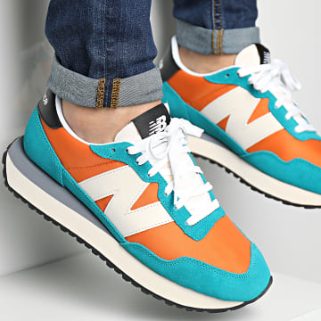 New Balance - Baskets Lifestyle 237 MS237AB Teal Orange ...