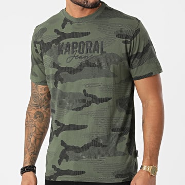 Kaporal - Tee Shirt Reyan Vert Kaki Camouflage - LaBoutiqueOfficielle.com