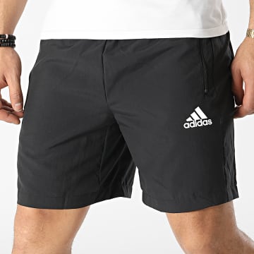 Adidas Sportswear - Short Jogging GT8161 Noir - LaBoutiqueOfficielle.com