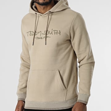 Teddy Smith - Sweat Capuche Siclass 10813636D Beige ...