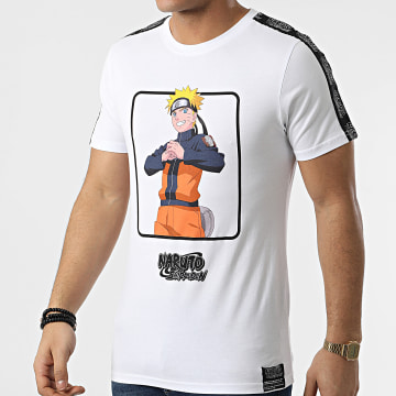 Naruto - Tee Shirt A Bandes Dattebayo Blanc - LaBoutiqueOfficielle.com