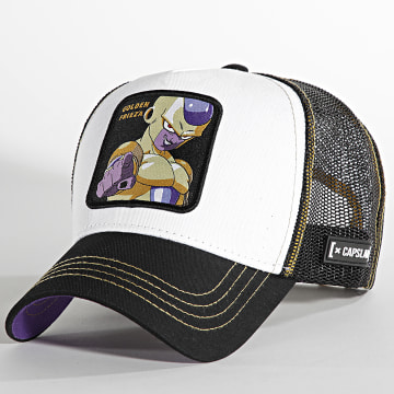 Capslab - Golden Frieza Trucker Cap Negro Blanco - Ryses