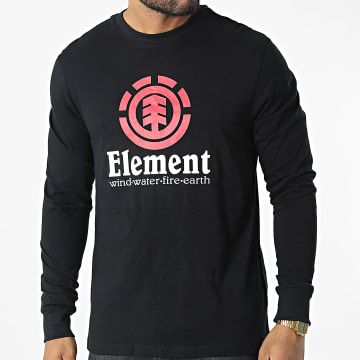 Element - Tee Shirt Manches Longues F1LSE5-ELF2 Noir ...