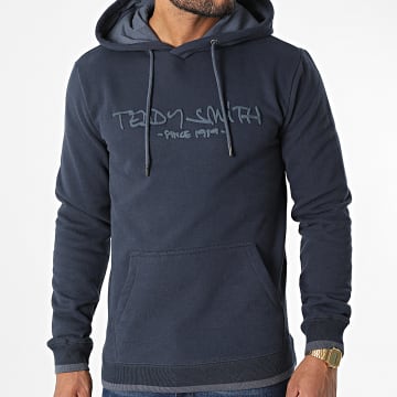Teddy Smith - Sweat Capuche Siclass 10813636D Bleu Marine ...