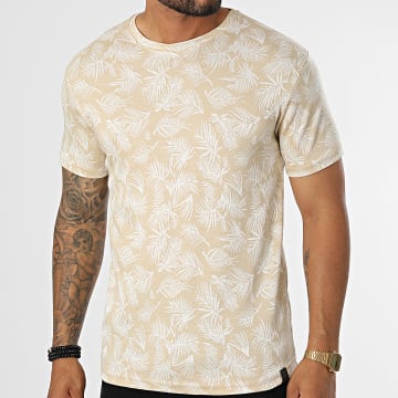 Classic Series - Tee Shirt LM458 Beige Blanc Floral ...