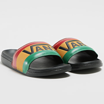 Vans - Claquettes La Costa Slide 5HF5BLK Rasta Black ...