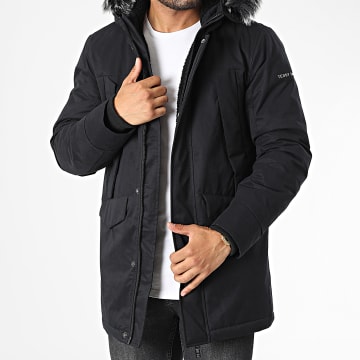 Teddy Smith - Parka Capuche Fourrure Herman Noir - LaBoutiqueOfficielle.com