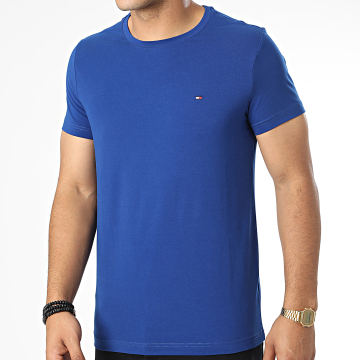 Tommy Hilfiger - Tee Shirt Stretch Slim 0800 Bleu Roi ...
