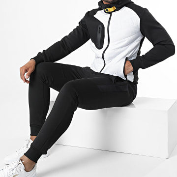 Zayne Paris - Ensemble De Survetement E336 Blanc Noir ...