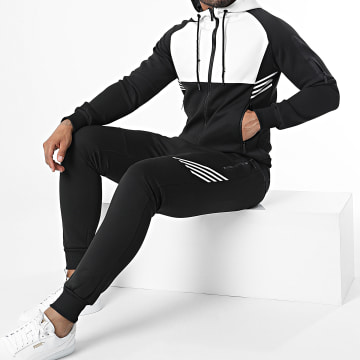 Zayne Paris - Ensemble De Survetement E358 Blanc Noir ...