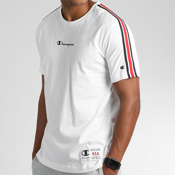 Champion - Tee Shirt A Bandes 217848 Blanc - LaBoutiqueOfficielle.com