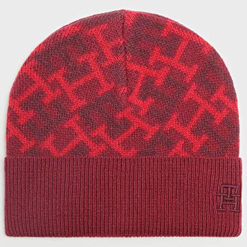 Tommy Hilfiger - Bonnet Monogram 0491 Bordeaux - LaBoutiqueOfficielle.com