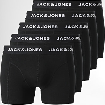 Jack And Jones - Lot De 5 Boxers Basic Noir - LaBoutiqueOfficielle.com