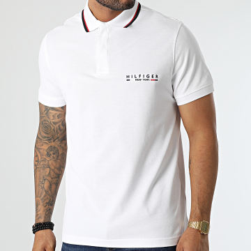 Tommy Hilfiger - Polo Manches Courtes Brand Love Logo 9525 Blanc ...