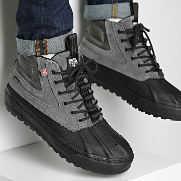 Vans - Baskets Sk8 Hi Del Pat JMNPBQ Pewter Black ...