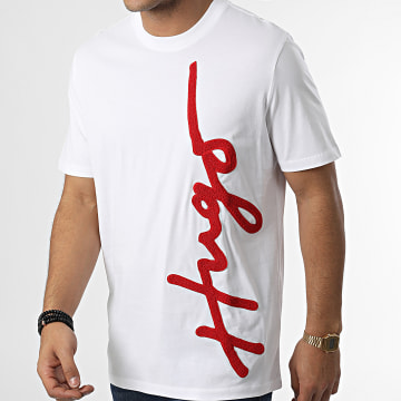 HUGO - Tee Shirt Dyton 50482884 Blanc - LaBoutiqueOfficielle.com
