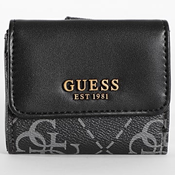 Guess - Portefeuille Femme Berta Noir - LaBoutiqueOfficielle.com