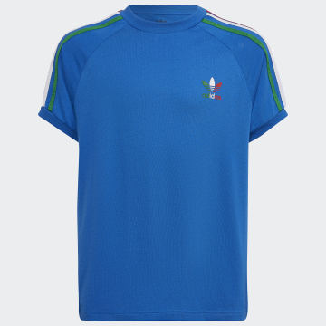 Adidas Originals - Tee Shirt Enfant 3 Stripes HL9410 Bleu Clair ...