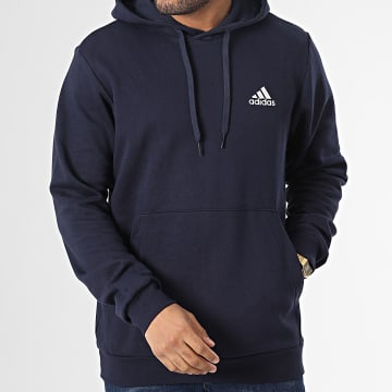 Adidas Sportswear - Sweat Capuche H12216 Bleu Marine ...