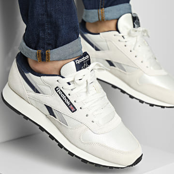 Reebok - Classic Leather GY7302 Chalk Vector Navy Core Black Zapatillas ...