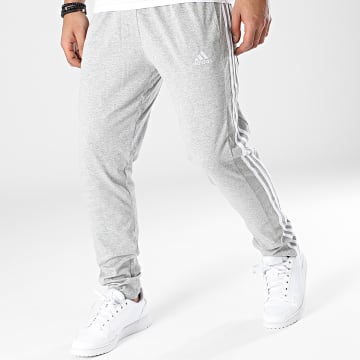 Adidas Sportswear - Pantalon Jogging A Bandes IC0046 Gris Chiné ...