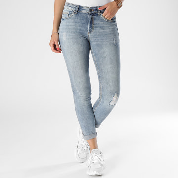 Only - Jean Skinny Femme Blush Bleu Denim - LaBoutiqueOfficielle.com