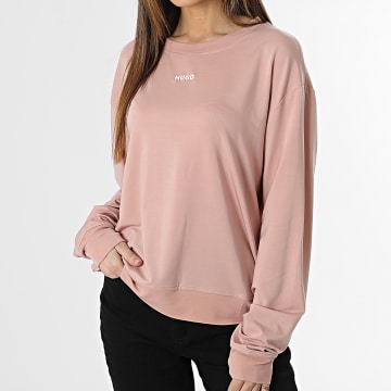 HUGO - Sweat Crewneck Femme Shuffle 50480539 Rose ...