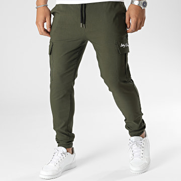 Zelys Paris - Pantalon Cargo Vert Kaki - LaBoutiqueOfficielle.com