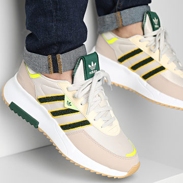 Adidas Originals - Baskets Retropy F2 HQ4360 Aluminium Dark Green Solar ...