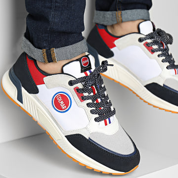Colmar - Baskets Dalton Iconic White Navy Red - LaBoutiqueOfficielle.com