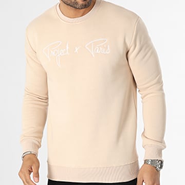 Project X Paris - Sweat Crewneck 1920009 Beige - LaBoutiqueOfficielle.com