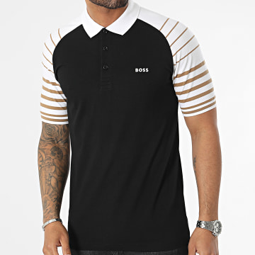 BOSS - Polo Manches Courtes Paule 3 50494331 Noir ...