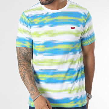 Levi's - Tee Shirt 56605 Bleu Vert Blanc - LaBoutiqueOfficielle.com